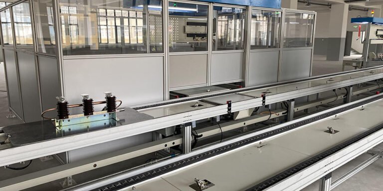 Switchgear grounding knife switches Assembly line