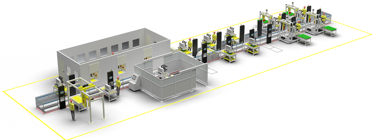 VCB GIS PVB Assembly line | RMU Switchgear Production line