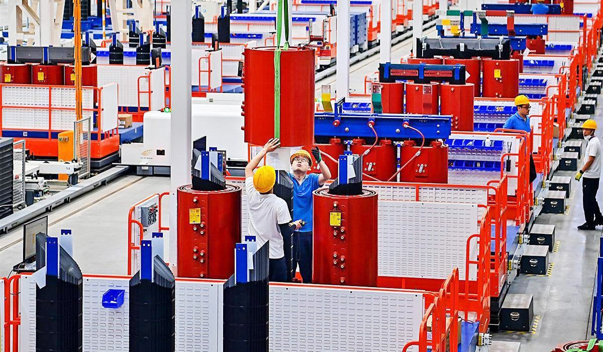 Dry type transformers assembly line process